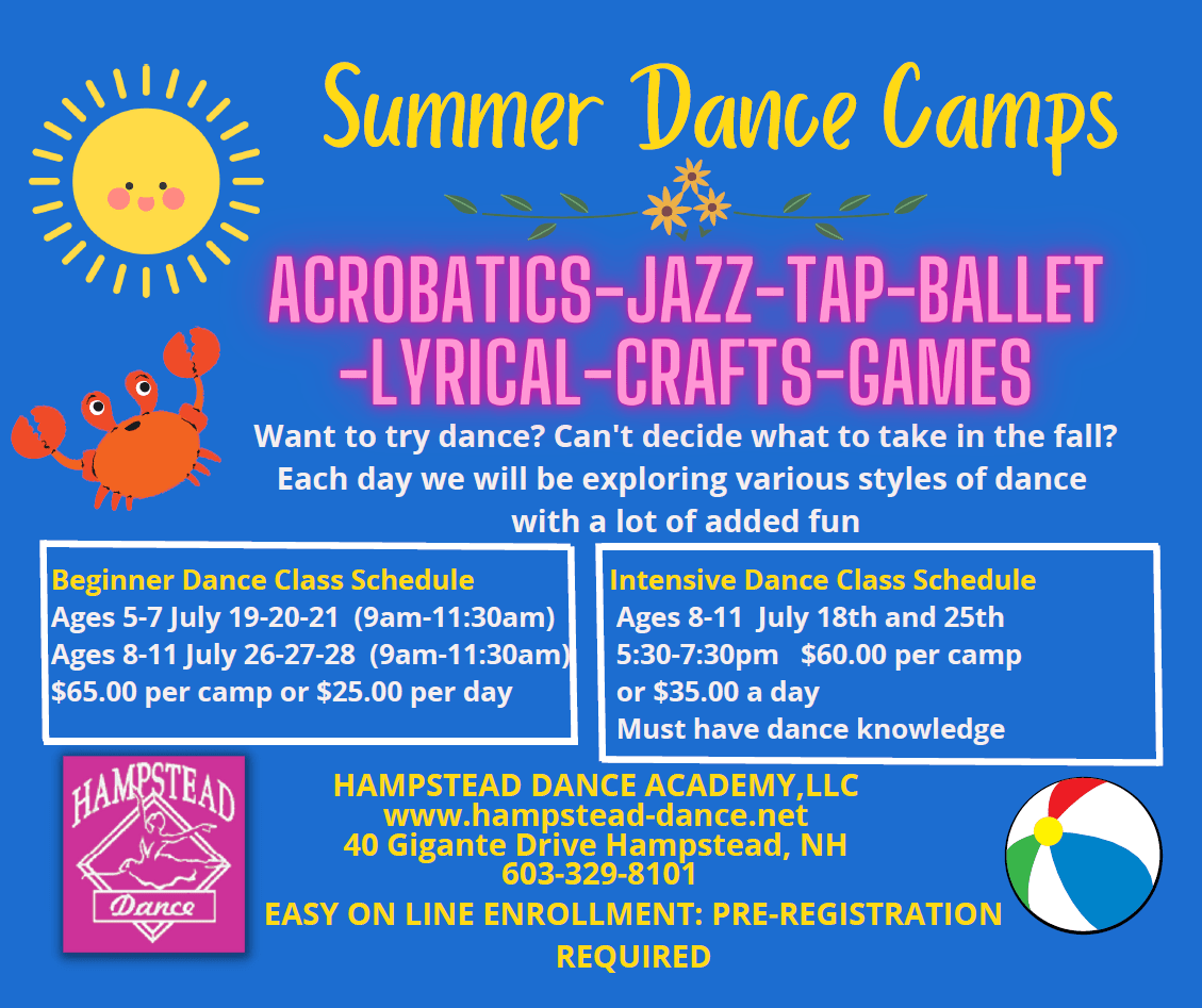 Summer Dance Camp Poster